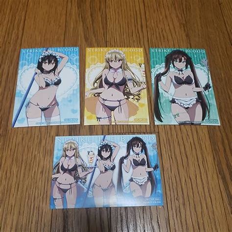 Amazon co jp ストライクザブラッド ポストカード 電撃文庫 姫柊雪菜 種田梨沙 藍羽浅葱 瀬戸麻沙美暁 煌坂紗矢華 葉山いくみ