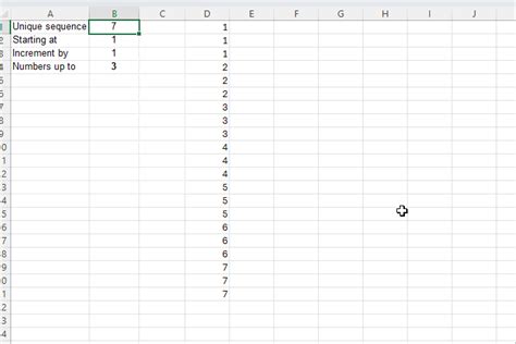 How To Easily Repeat A Sequence Of Numbers In Excel