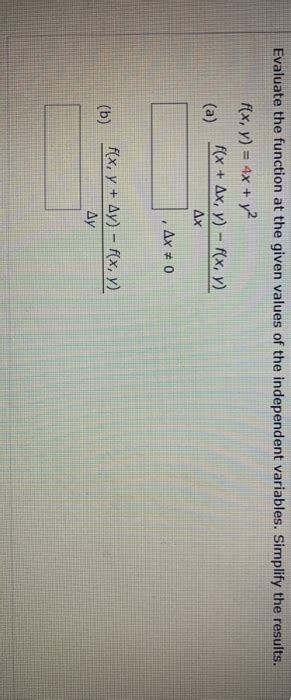 Solved Evaluate The Function At The Given Values Of The