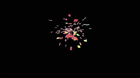 Confetti For Party Celebration Stock Overlay 4k Animation 3d Motion Graphics Loop Animation