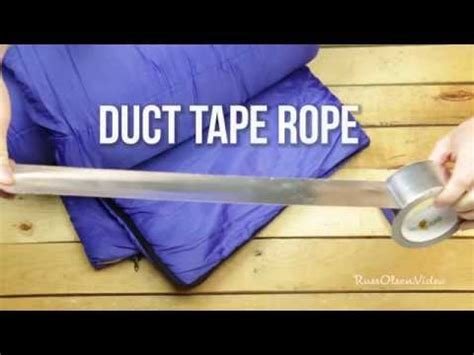 How To Make A Duct Tape Rope Youtube