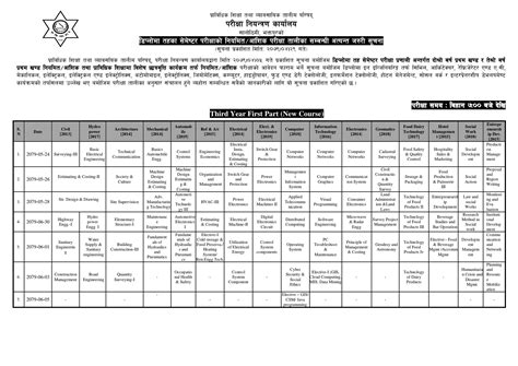 Ctevt Diploma Level Semester System Final Exam Routine 2079 Niteshs Blog