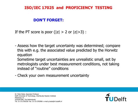 Ppt On The Role Of Proficiency Testing Schemes In Laboratory