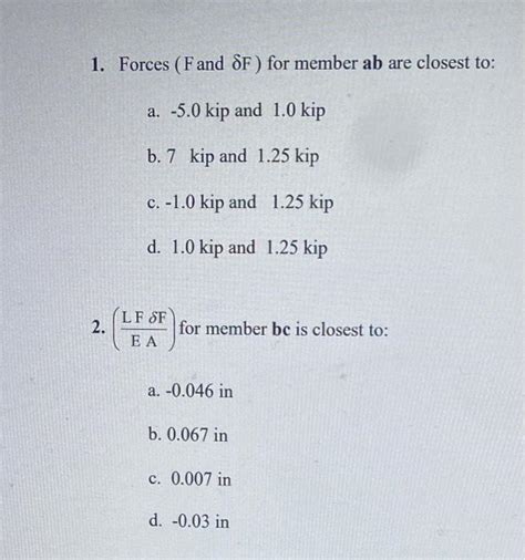 Solved Problem 1 For The Truss Shown Below Answer The Chegg Com