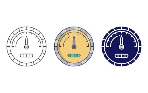 Premium Vector Speedometer Vector Icon