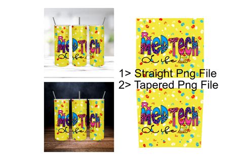 Med Tech Skinny Tumbler Oz Sublimation Graphic By Katisuisai Creative Fabrica