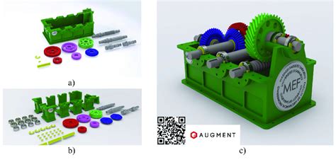 3d Geometrical Models Of Gears Reduction Drive A Individual Parts Download Scientific