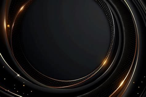 Premium Photo A Round Black Circle With A Black Rim And A Circle Around It