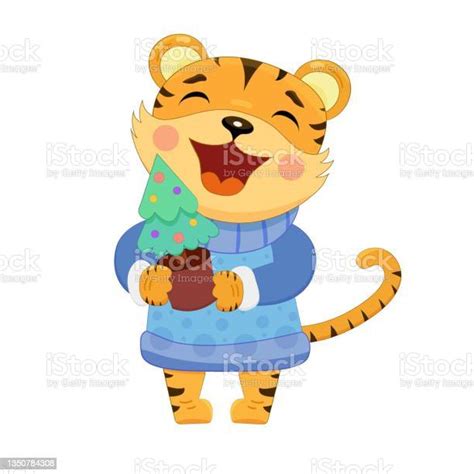 귀여운 만화 호랑이 중국 새해 2022 새해와 호랑이의 해의 상징배너 포스터 인사말 카드에 대 한 템플릿 흰색 배경 격리 2022년에 대한 스톡 벡터 아트 및 기타 이미지