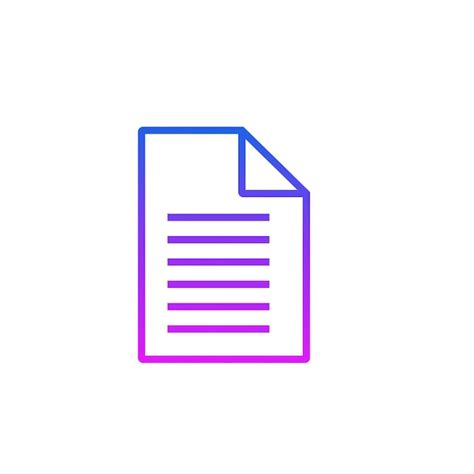 Premium Vector Gradient Document File Icon