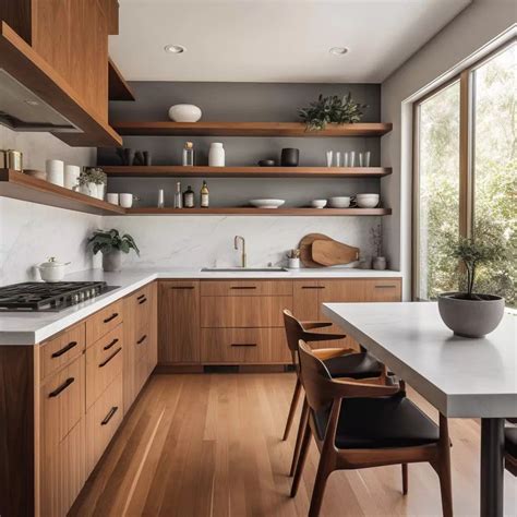 Modern Kitchen With Wooden Cabinets Modern Century Kitchen Design Modern Contemporary Kitchen