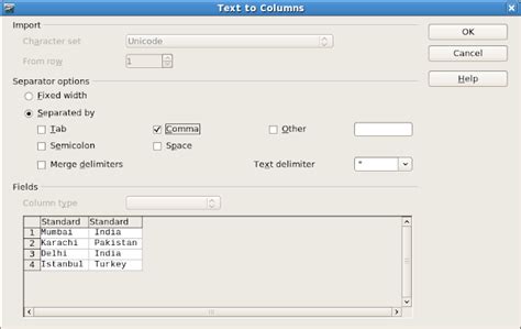 Convert Text To Columns In Calc Ninja