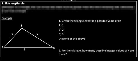 Solved Example 1 Given The Triangle What Is A Possible