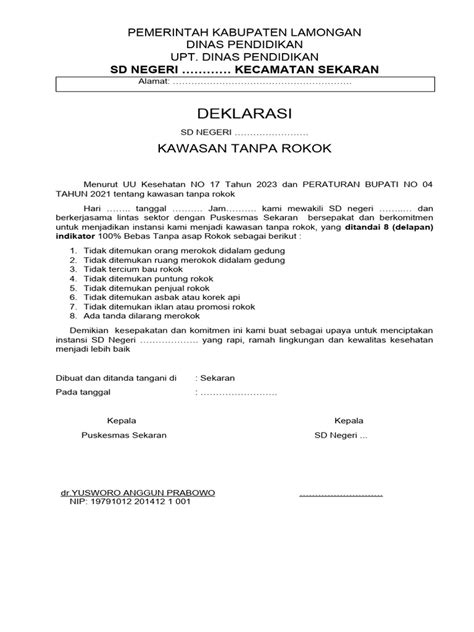 Contoh Deklarasi Pdf
