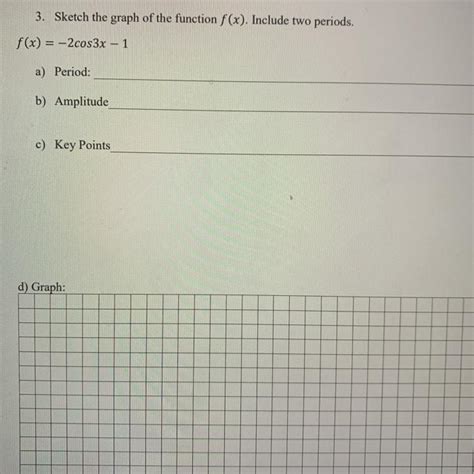 Solved 3 Sketch The Graph Of The Function Fx Include Two