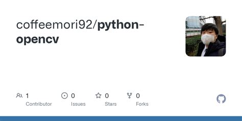 github coffeemori92 python opencv