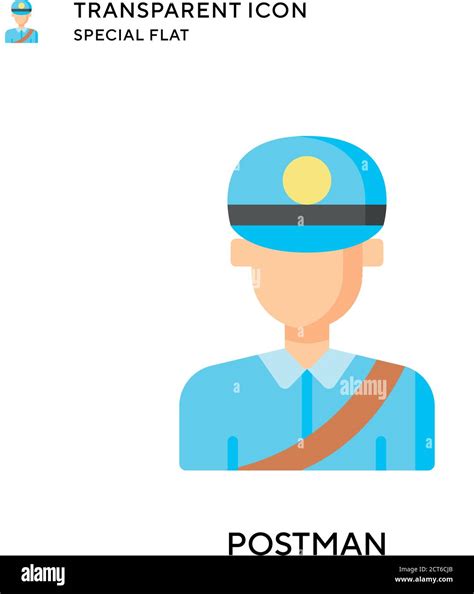 Postman Vector Icon Flat Style Illustration Eps 10 Vector Stock Vector Image And Art Alamy