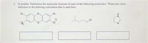 Solved Determine The Molecular Formula Of Each Of The Chegg Com