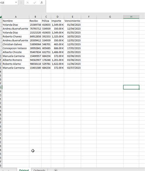¿cómo Ordenar De Forma Personalizada Mediante Macro Macros Y Programación Vba Ayuda Excel