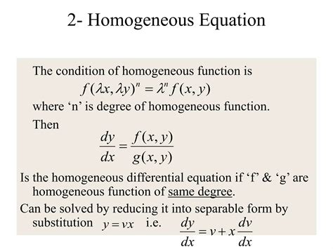 Ordinary Differential Equation Pptx Physics Science