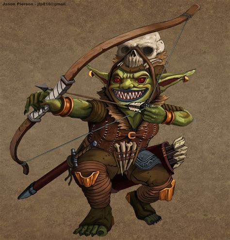 Female Goblin Archer Jason Pierson Goblin Art Goblin Dungeons And