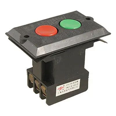 380V 5A 6 Screw Terminals 3 Phase ON OFF Push Button Switch In Switches From Lights Lighting