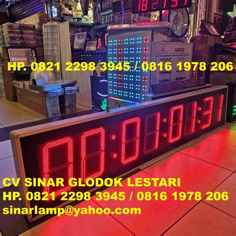 Lampu Display Three In One 8 Digit 10inch Jam Stopwatch Dan Countdown