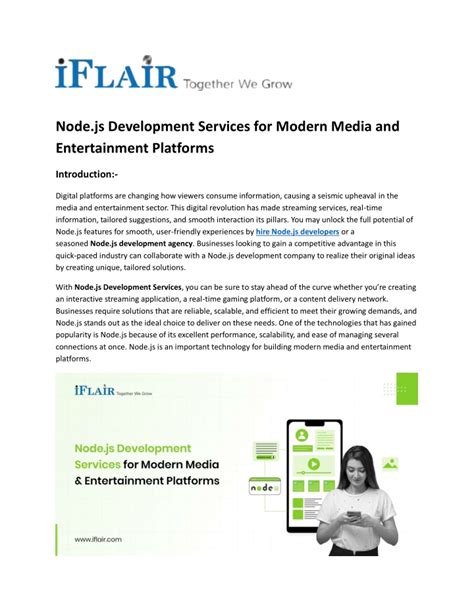 ppt node js development services for modern media and entertainment