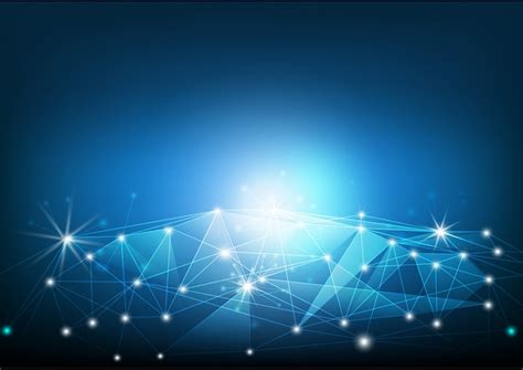 Premium Vector Network Line On The Earth Technology Communication And Global Internet