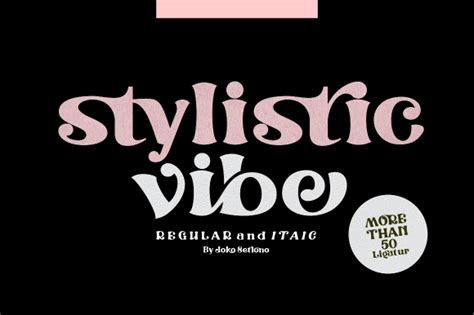 Stylistic Vibe Font Digital Font Download