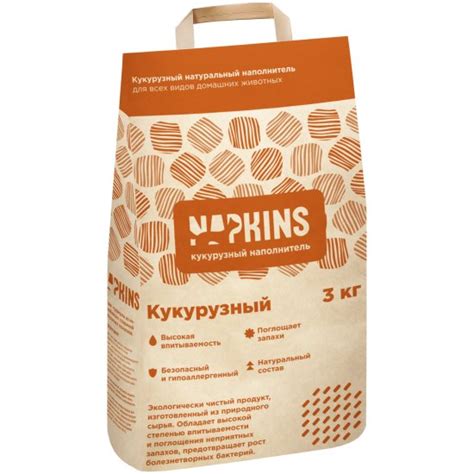 Купить Наполнитель для кошачьих туалетов Napkins кукурузный, 4,2 л в ...
