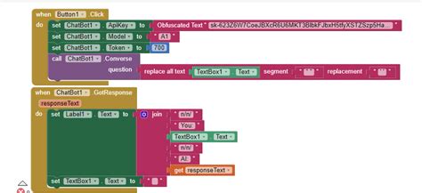 Error 4200 Chatbot Mit App Inventor Help Mit App Inventor Community