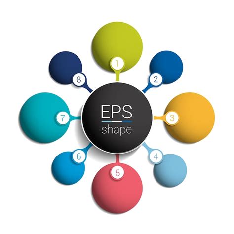 Premium Vector Circle Infographic Template Round Net Diagram Graph Presentation Chart