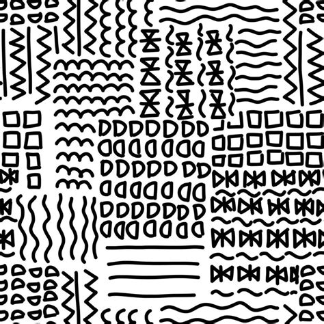 Hand Drawn Pattern Seamless 8099471 Vector Art At Vecteezy