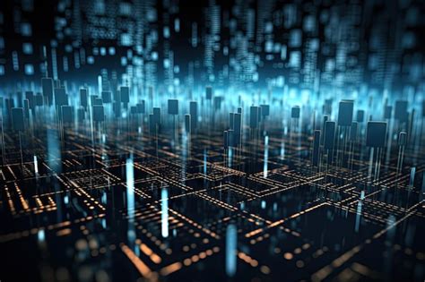 Premium Ai Image 3d Visualization Of A Scientific Technology Data