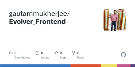 Github Gautammukherjeeevolverfrontend