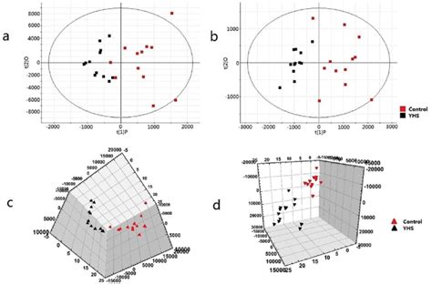 Multivariate Data Analysis Of The Serum Metabolite Data 2d Score Plot Download Scientific