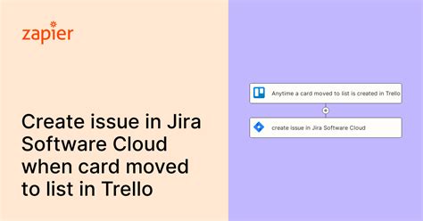 Anytime A Card Moved To List Is Created In Trello Create Issue In Jira
