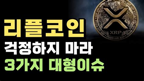 리플코인 앞으로 올라갈 수 밖에 없는 3가지 이유 Youtube