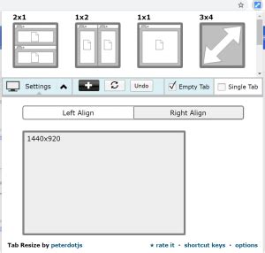 Tab Resize Split Screen Layouts