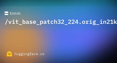 Timm Vit Base Patch Orig In K Hugging Face