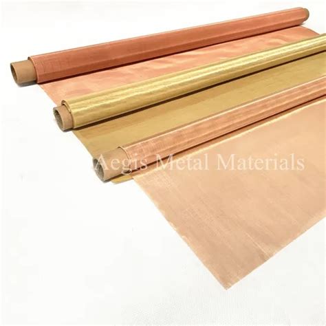 Radiation Shielding Materials Copper Fabric 80 100 120 150 Mesh Woven Copper Wire Mesh Copper