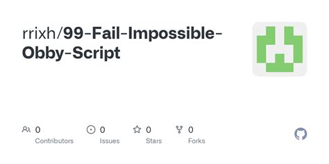 99 Fail Impossible Obby Script Lua At Main Rrixh 99 Fail Impossible Obby Script GitHub