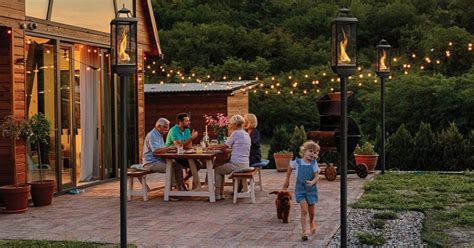 Outdoor Lanterns Add Dramatic Elegance Tempest Torch And Tempest Lantern Seattle Portland