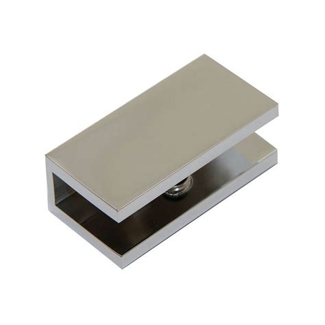 10mm Glass Wall Bracket Polished Chrome Budget Glass Cranbourne