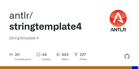 Github Antlrstringtemplate4 Stringtemplate 4