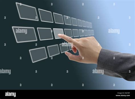 Touch Screen Interface Stock Photo Alamy