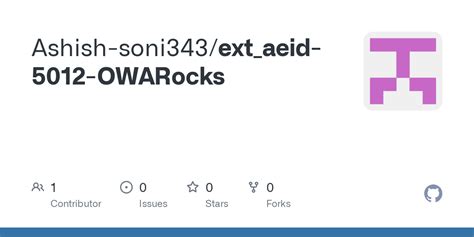 Github Ashish Soni343extaeid 5012 Owarocks