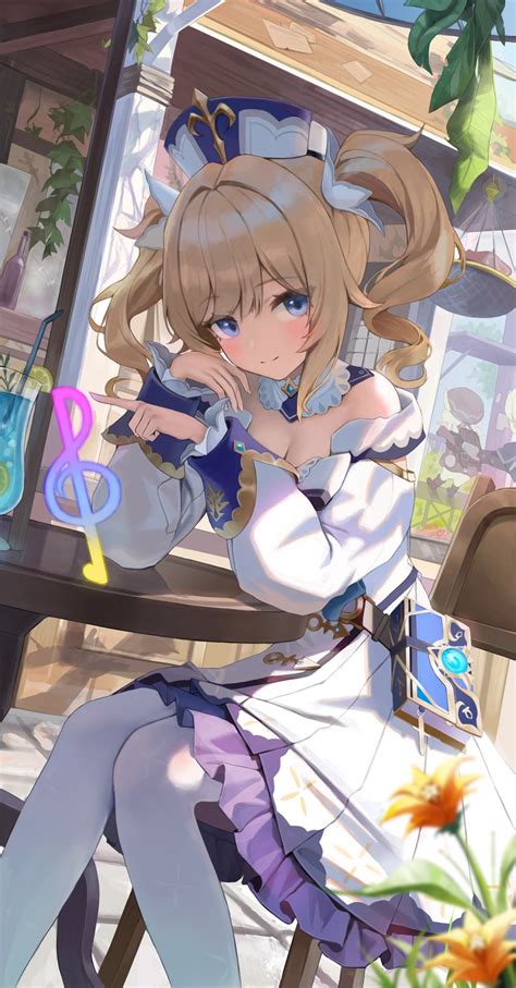 Aether Klee And Barbara Genshin Impact Drawn By Yarn Yarn Danbooru