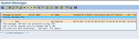 Supercharge Your Sap Basis Skills How To Post System Message In Sap